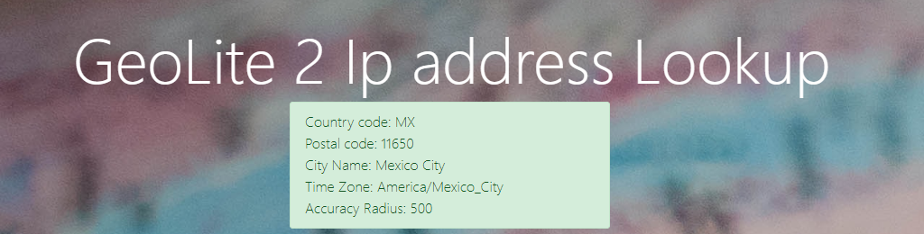 Github Prajwol065geolocationlookup