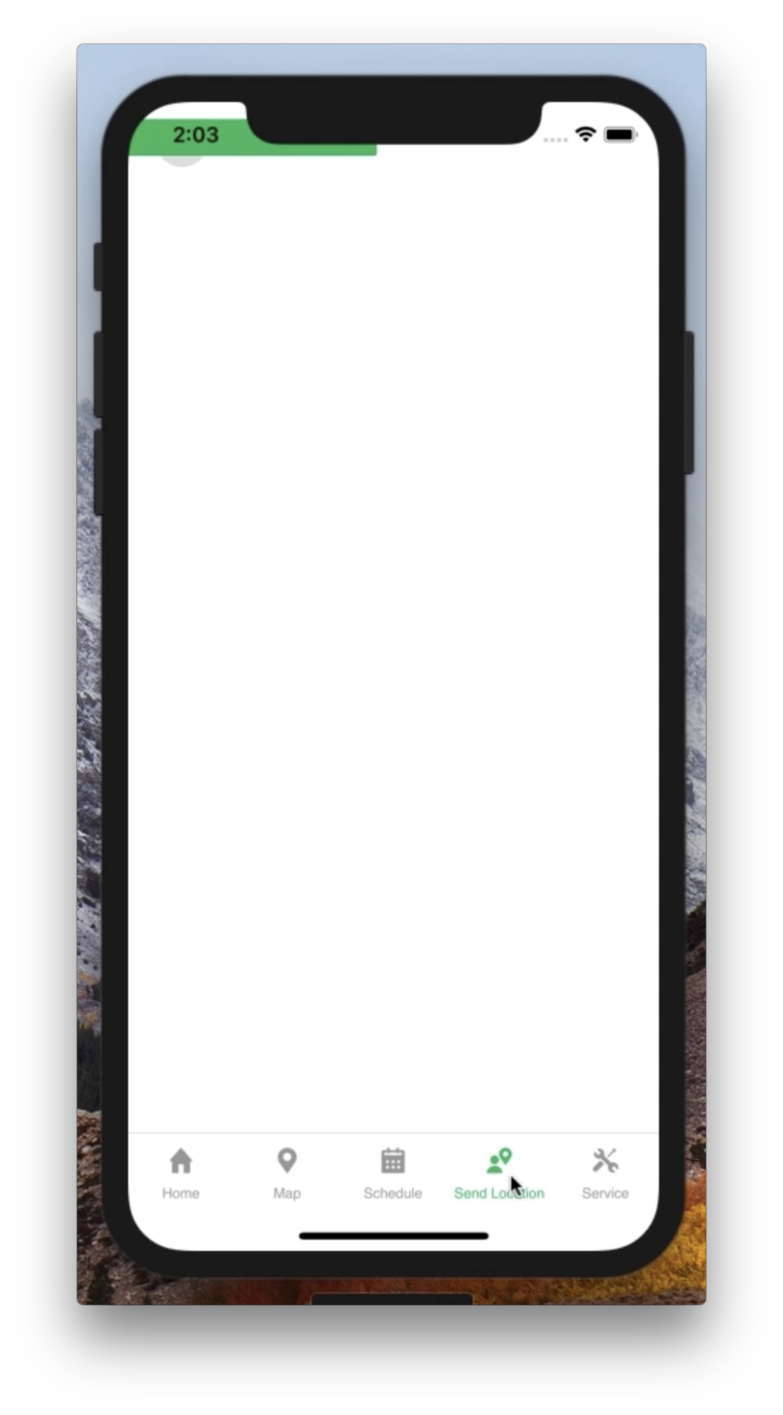 Entire screen rendering in top left corner when switching to Tab for ...