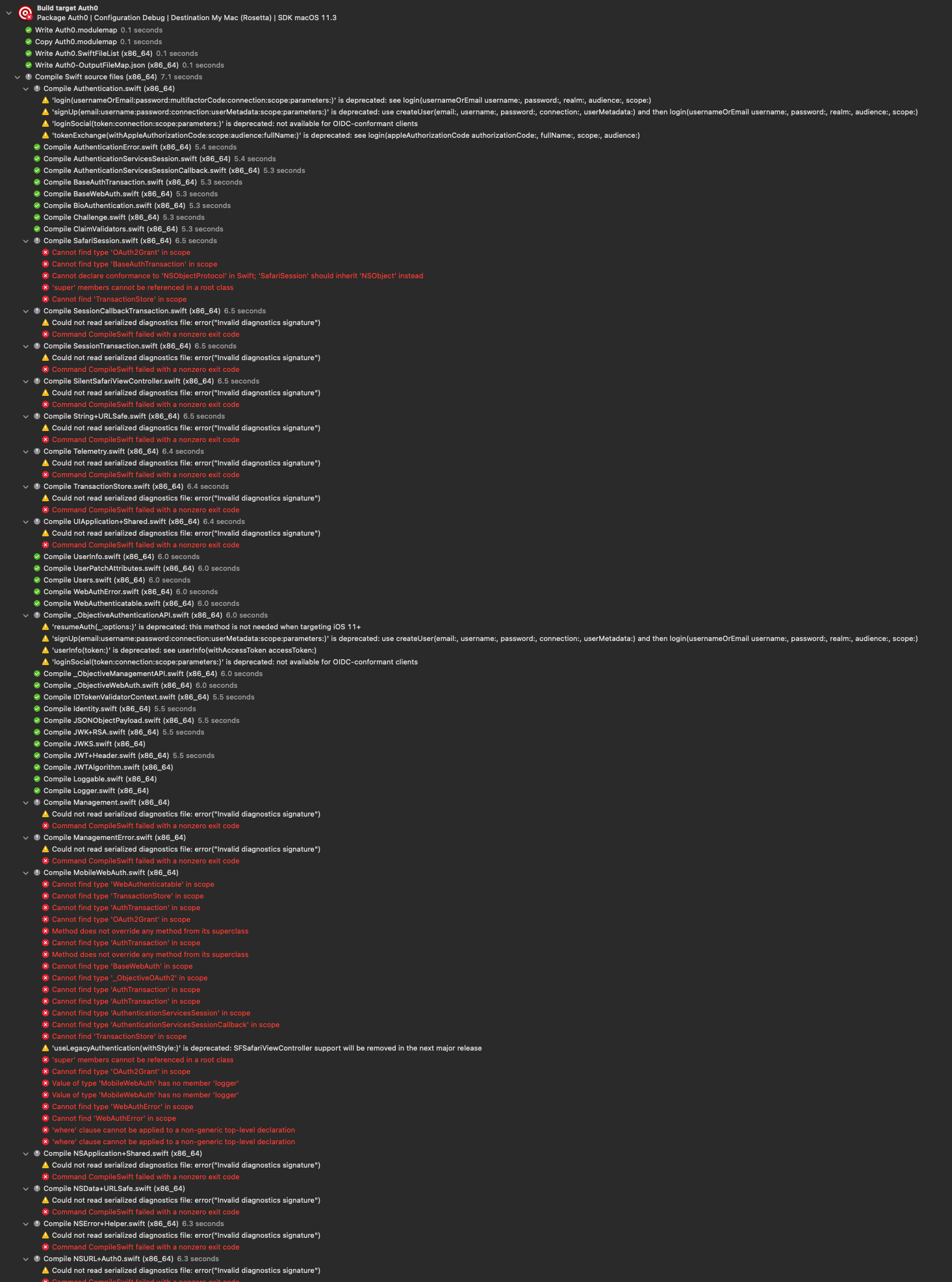 Xcode 13 unable to compile Auth0 for mac catalyst · Issue #517 · auth0/Auth0.swift · GitHub