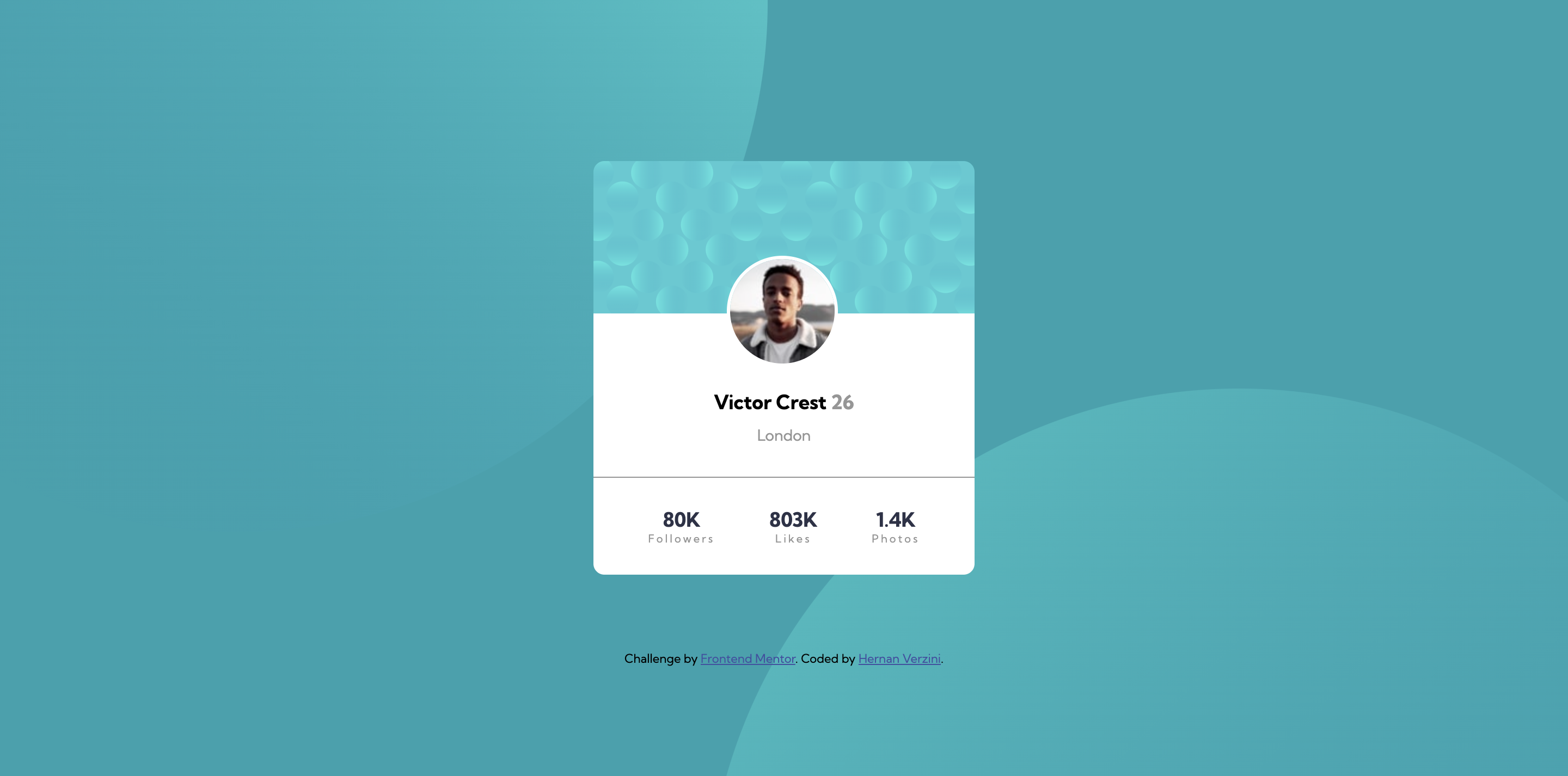 GitHub - hernanver/profile-card-component: Challenge