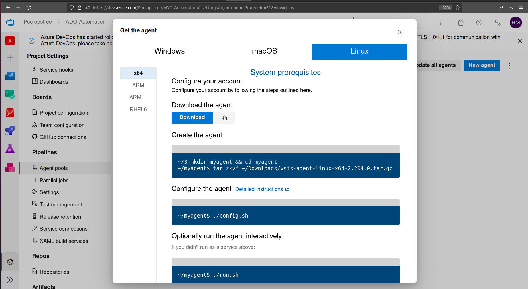 Lab 13: Azure Self Hosted Agent - OT-TRAINING/azure-devops-zero-to-hero GitHub Wiki