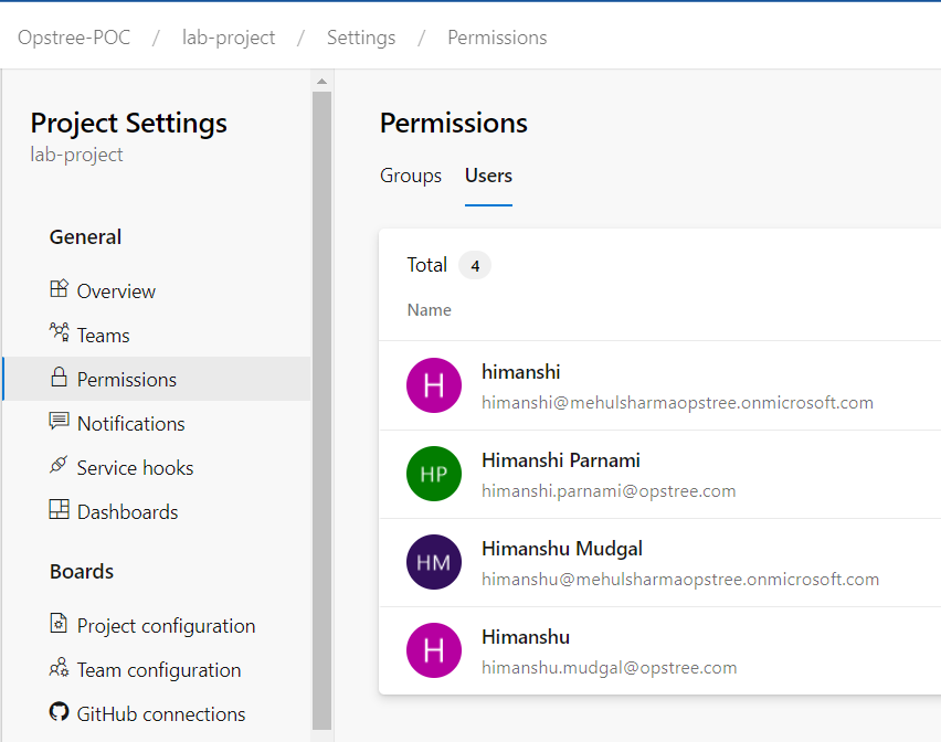 Lab 11: User & Group Management in Azure Devops - OT-TRAINING/azure-devops-zero-to-hero GitHub Wiki