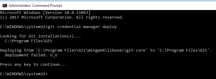Deploy Fails With Message U U Cannot Authenticate To Git · Issue 458 · Microsoft Git