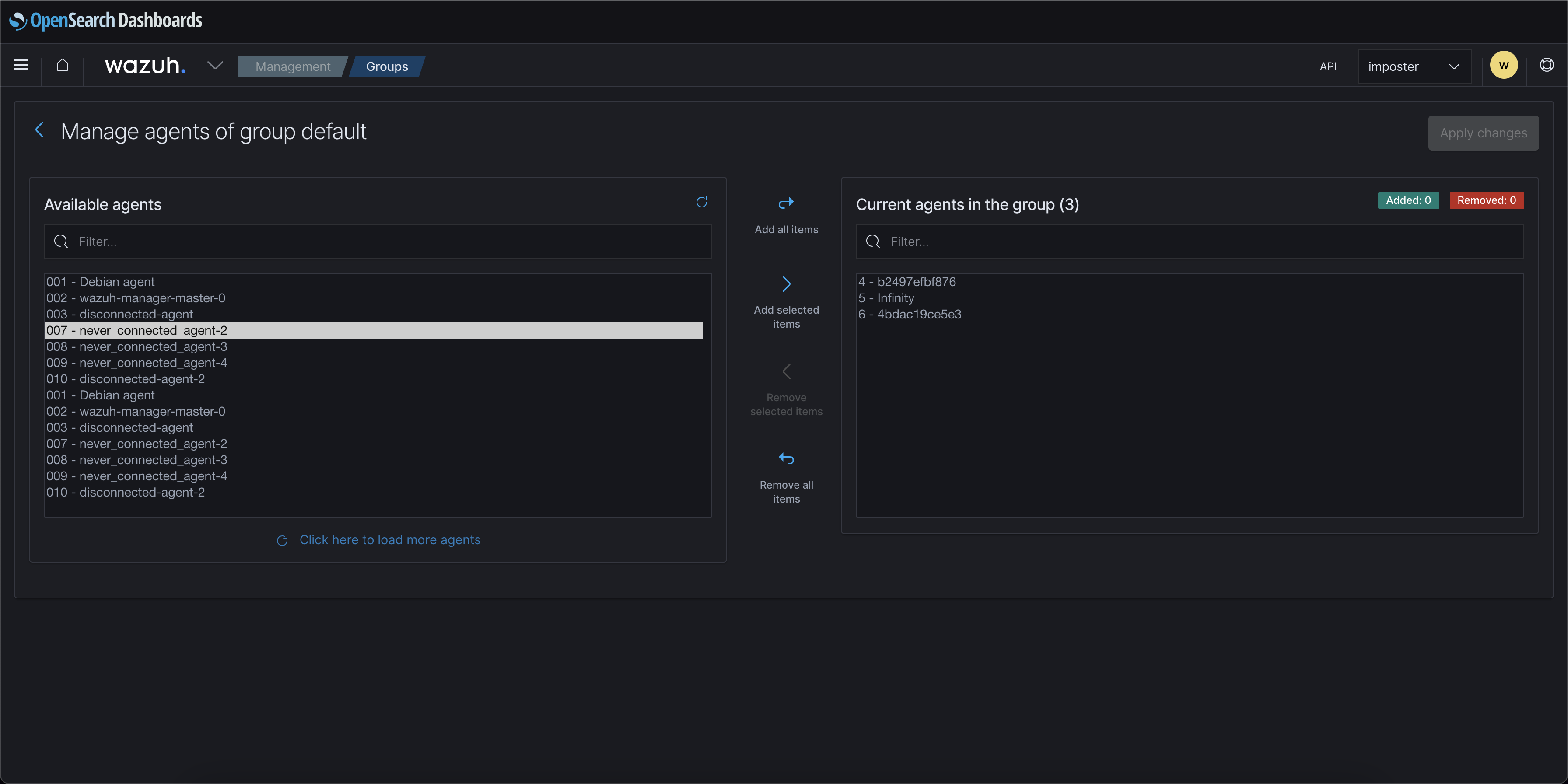 Agent name is not clearly visible in dark mode · Issue #5662 · wazuh/wazuh-dashboard-plugins ...