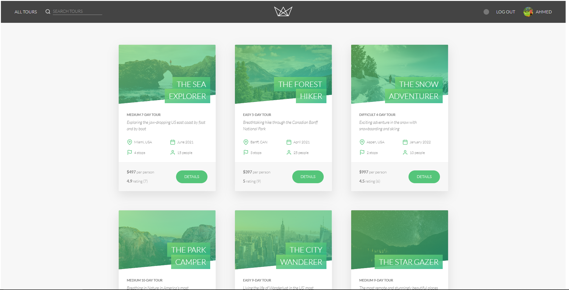 GitHub - Ahmedhossamdev/Natours: An Awesome Tour Booking Website - Powered by Node.js