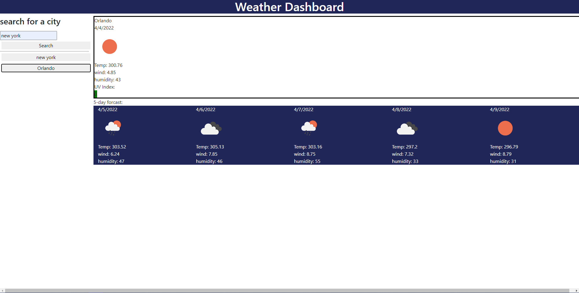 GitHub - christianjF9/Weather-Dashboard