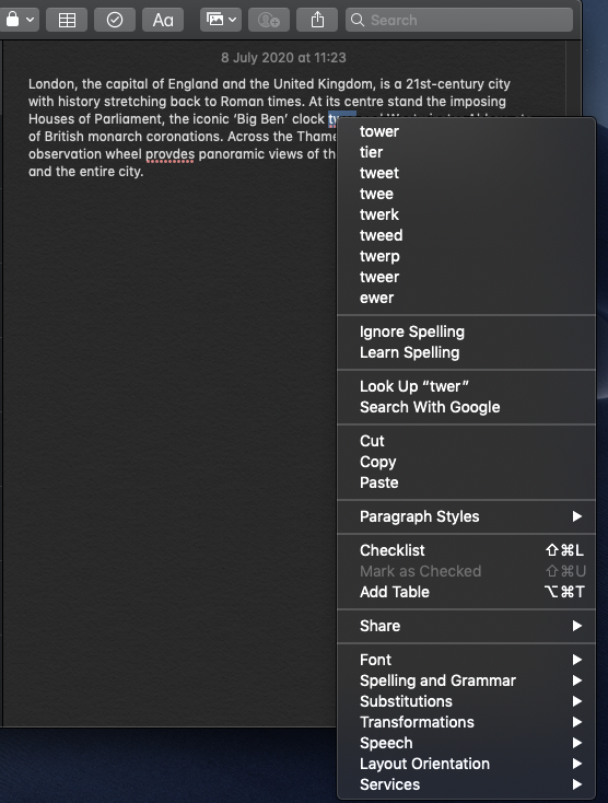 Built In Spellchecker On Mac Params Dictionarysuggestions Always Empty Array · Issue 24455