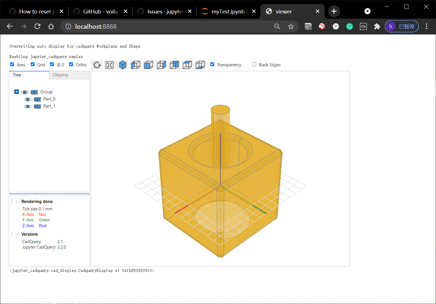 How To Reset Jcv S Default Startup Page To My Cadquery Page · Issue 50 · Bernhard 42 Jupyter