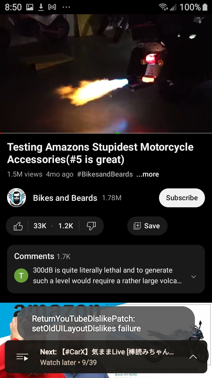 Youtube dislike error message when watching videos in playlists · Issue #36 · revanced-apks ...