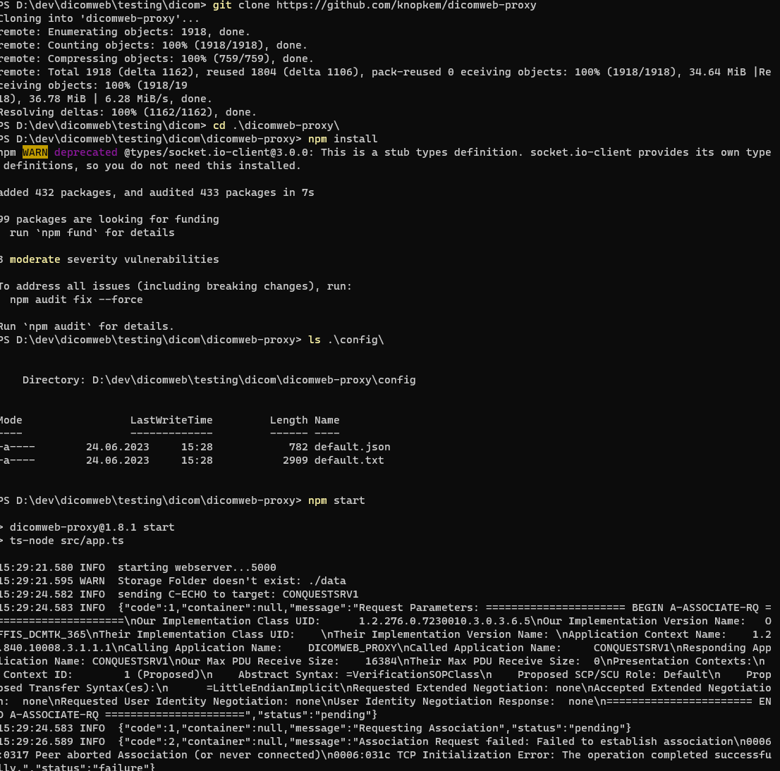 Installation Guide · Issue #123 · knopkem/dicomweb-proxy · GitHub