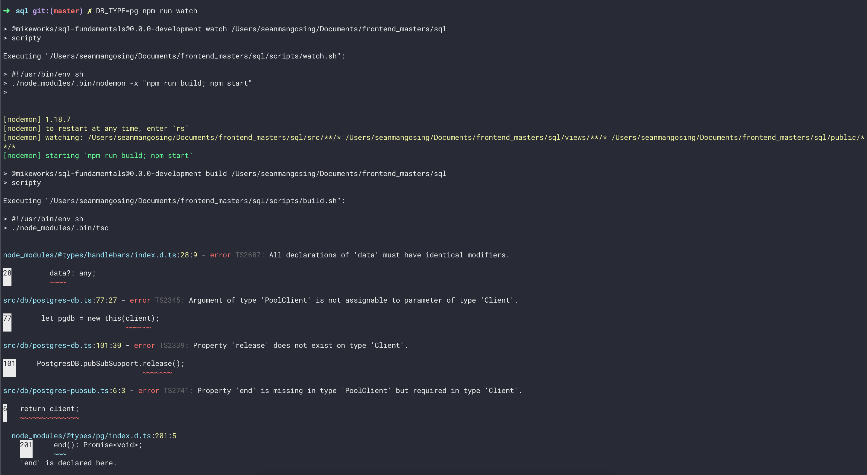 Can not get DB_TYPE=mysql npm run watch to work · Issue #125 · mike ...