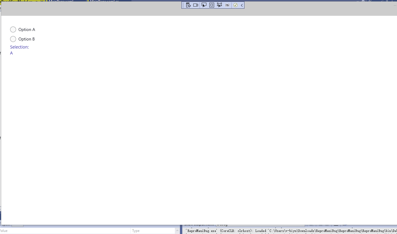 RadioButtonGroup.SelectedValue not triggered (windows app) · Issue ...
