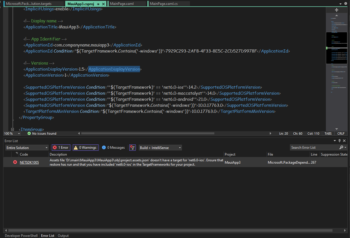Applicationdisplayversion Problem Itms 90062 Error · Issue 6037 · Dotnetmaui · Github 
