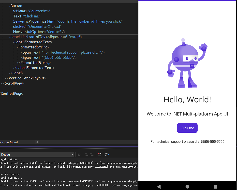 Label with multispan formatted text breaks on Android when using HorizontalTextAlignment · Issue ...