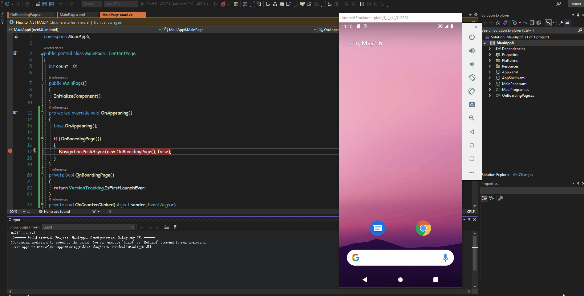 Pushmodalasync Method Does Not Respond In Onappearing Method · Issue 7478 · Dotnetmaui · Github 3607
