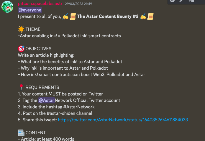 March 2023 Contribution - Marco Da Rocha (Pitcoin) · Issue #2142 · AstarNetwork/growth-program ...