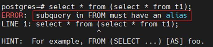 Suggested support for subqueries without aliases · Issue #118 · IvorySQL/IvorySQL · GitHub