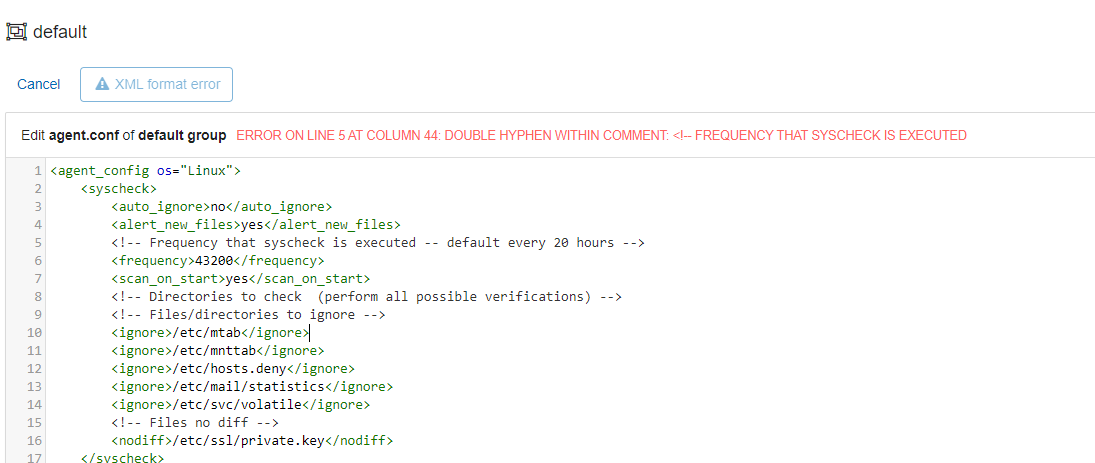 XML validator false error for -- within in commentary · Issue #1979 · wazuh/wazuh-dashboard ...