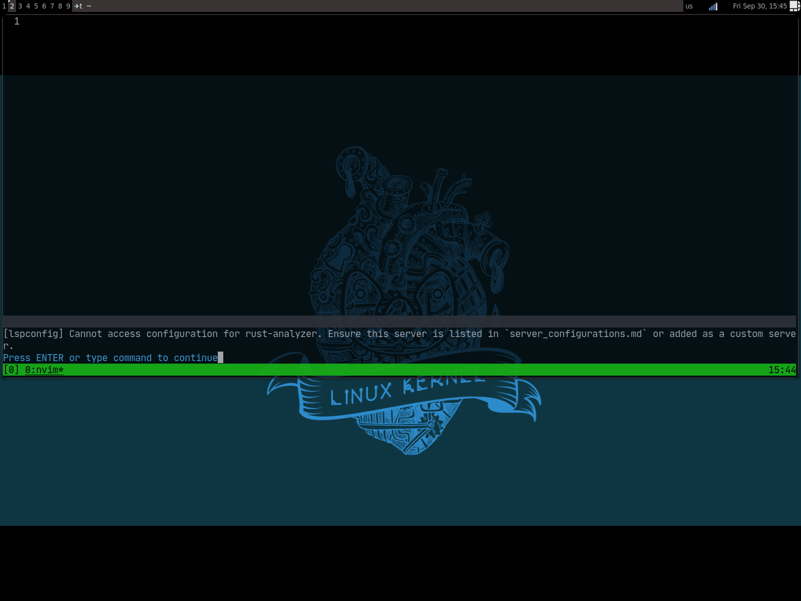Lsp Not Working For Rust · Issue 1615 · Nvchad Nvchad · Github