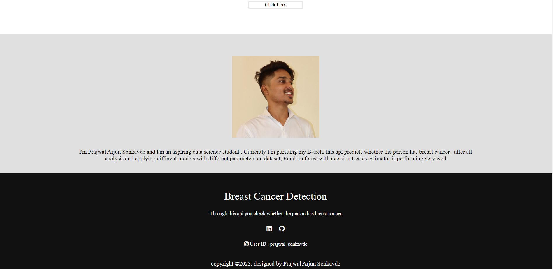 GitHub - PrajwalSonkavde/Breast-Cancer-Detection-using-flask: Here a ...