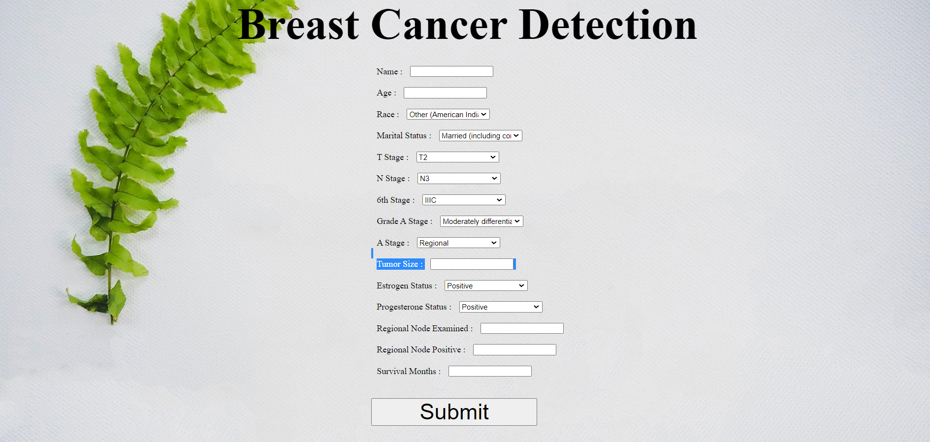 GitHub - PrajwalSonkavde/Breast-Cancer-Detection-using-flask: Here a ...
