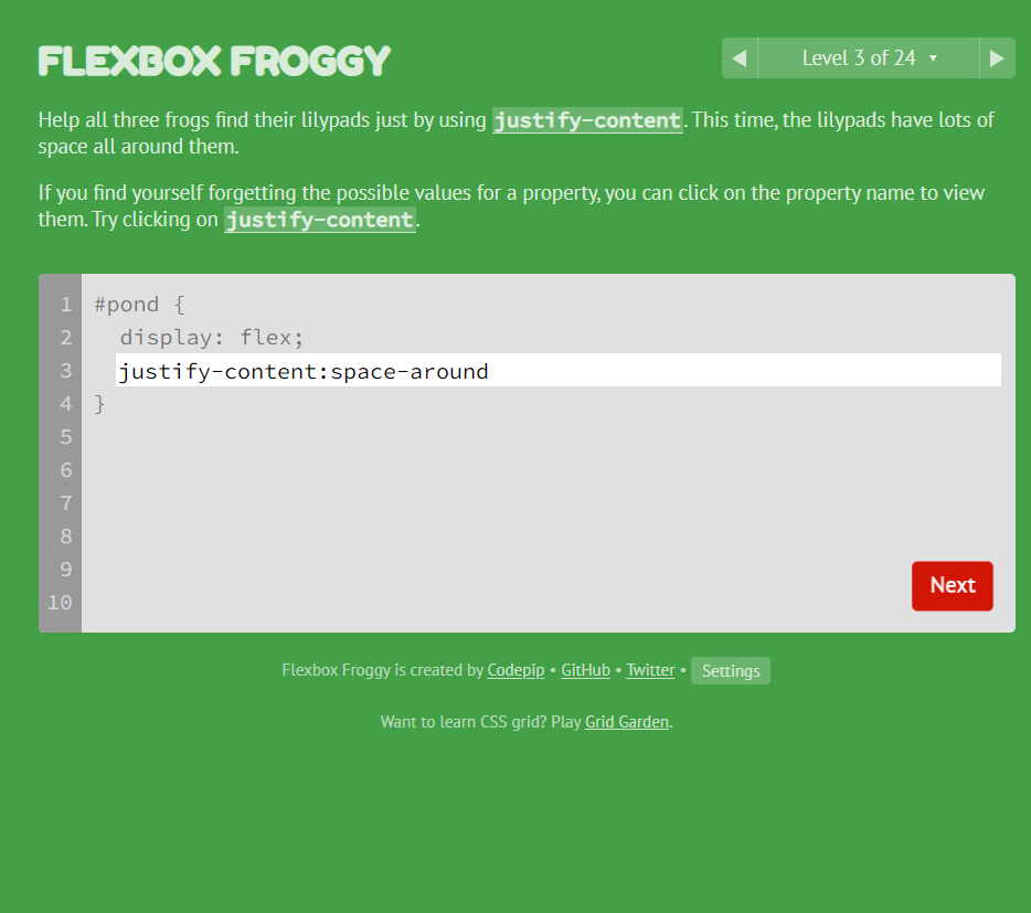 GitHub - S230306/flex-froggy-css-code