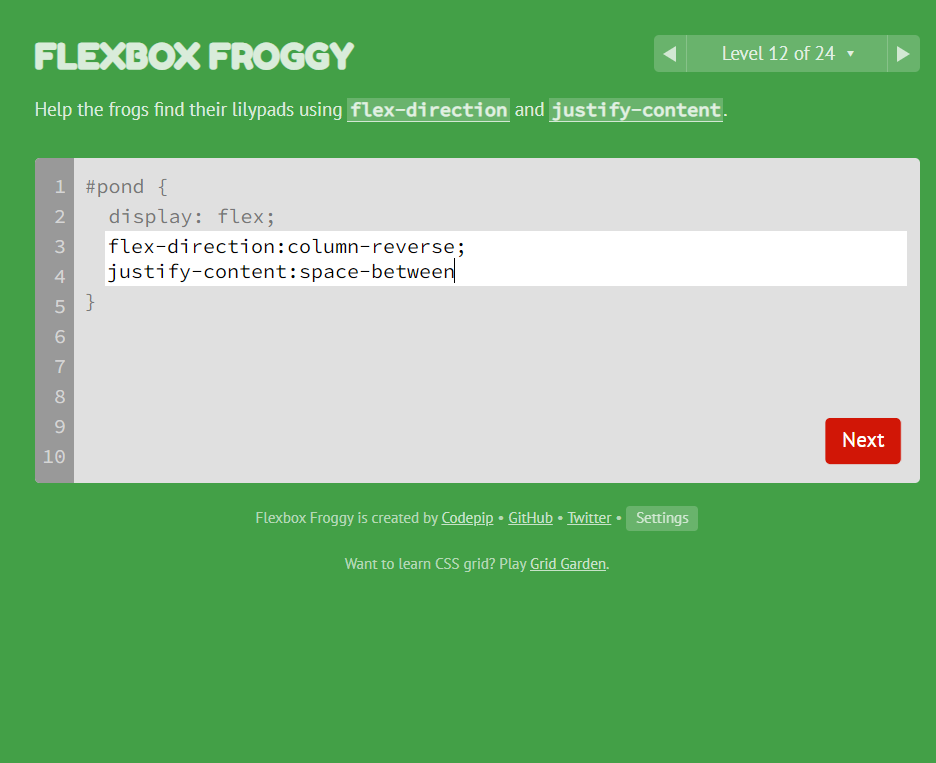 Github S230306 Flex Froggy Css Code