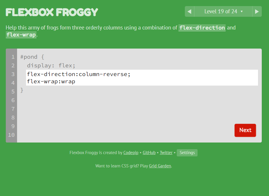 GitHub - S230306/flex-froggy-css-code