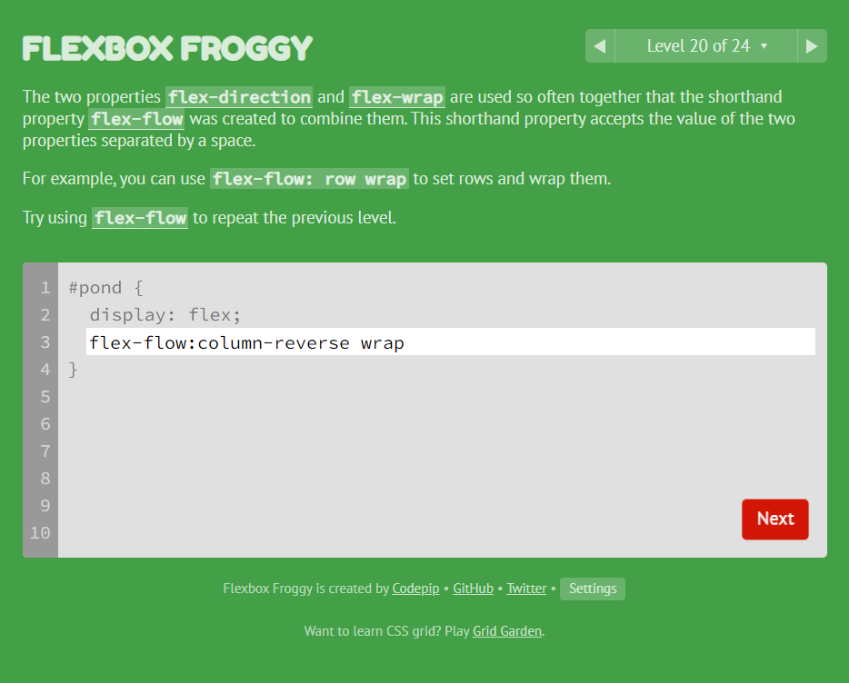 GitHub - S230306/flex-froggy-css-code