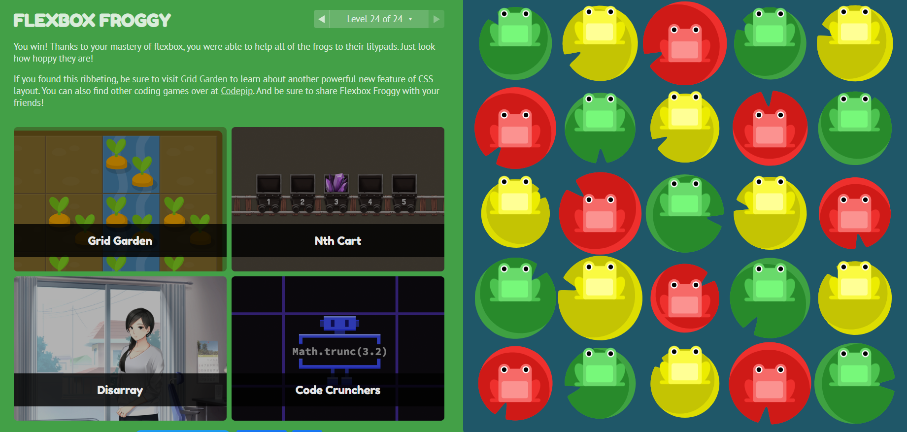 GitHub - S230306/flex-froggy-css-code