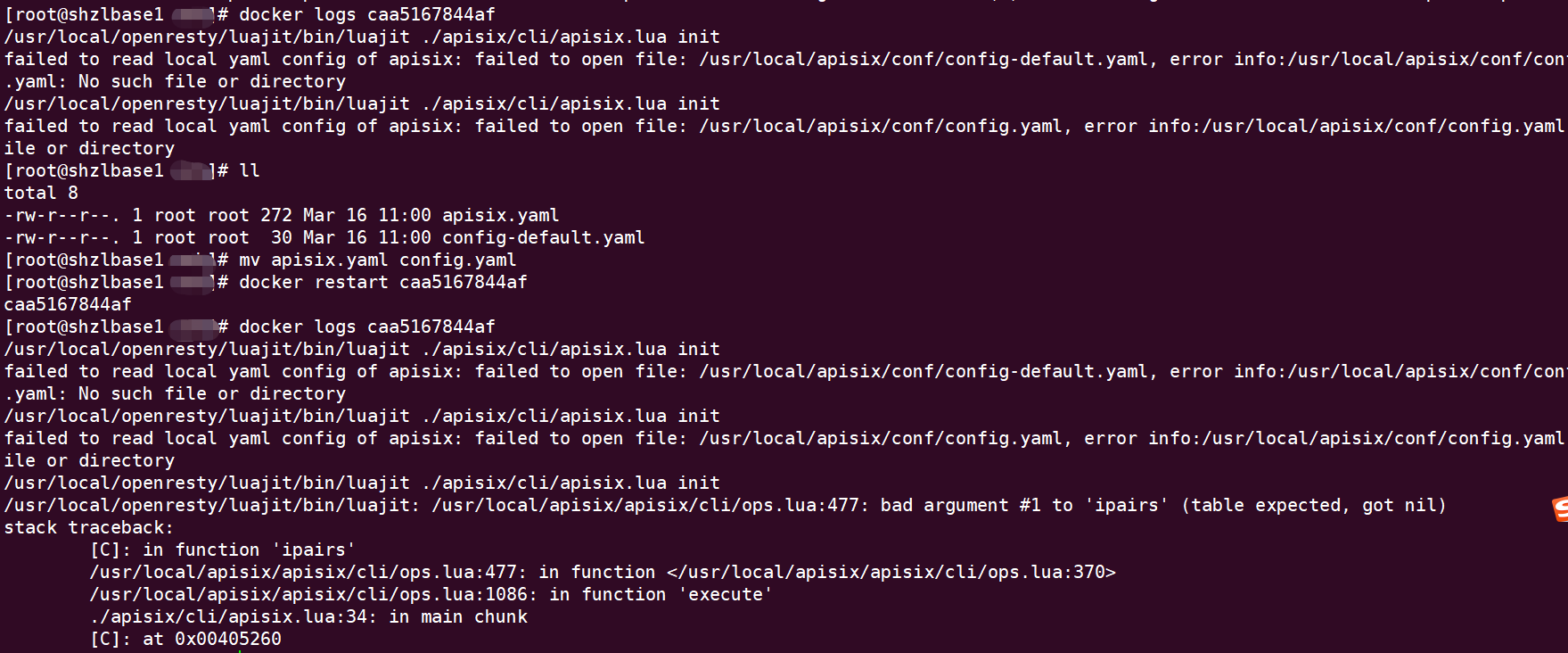 readme文档中关于启用stand alone模式报错apisix_version：2.11.0 · Issue #445 · apache/apisix-docker · GitHub