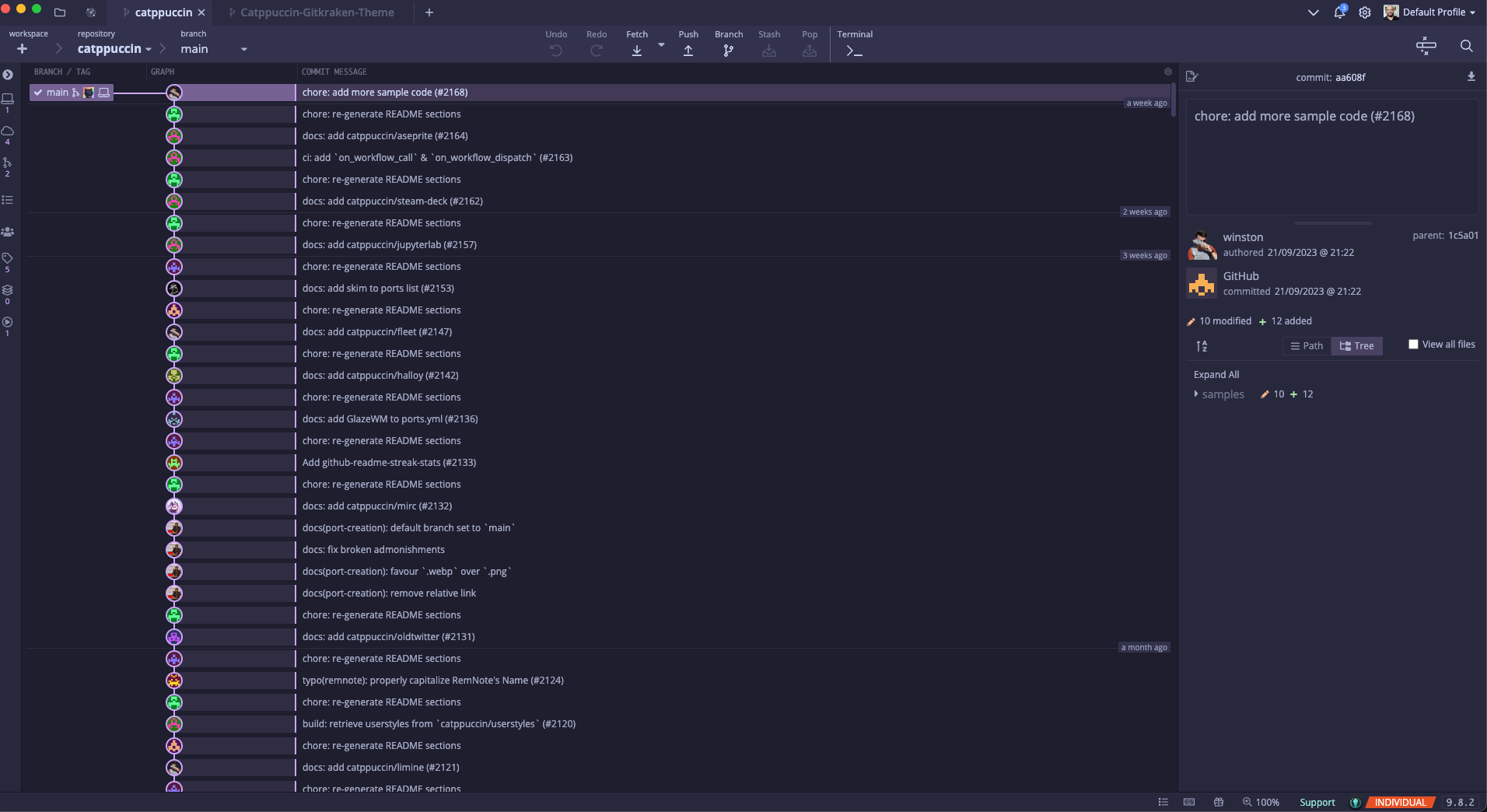 Gitkraken · Issue #2170 · catppuccin/catppuccin · GitHub
