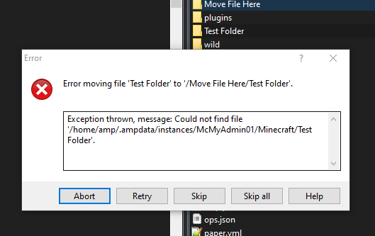 FTP Rename Directory · Issue #294 · CubeCoders/AMP · GitHub
