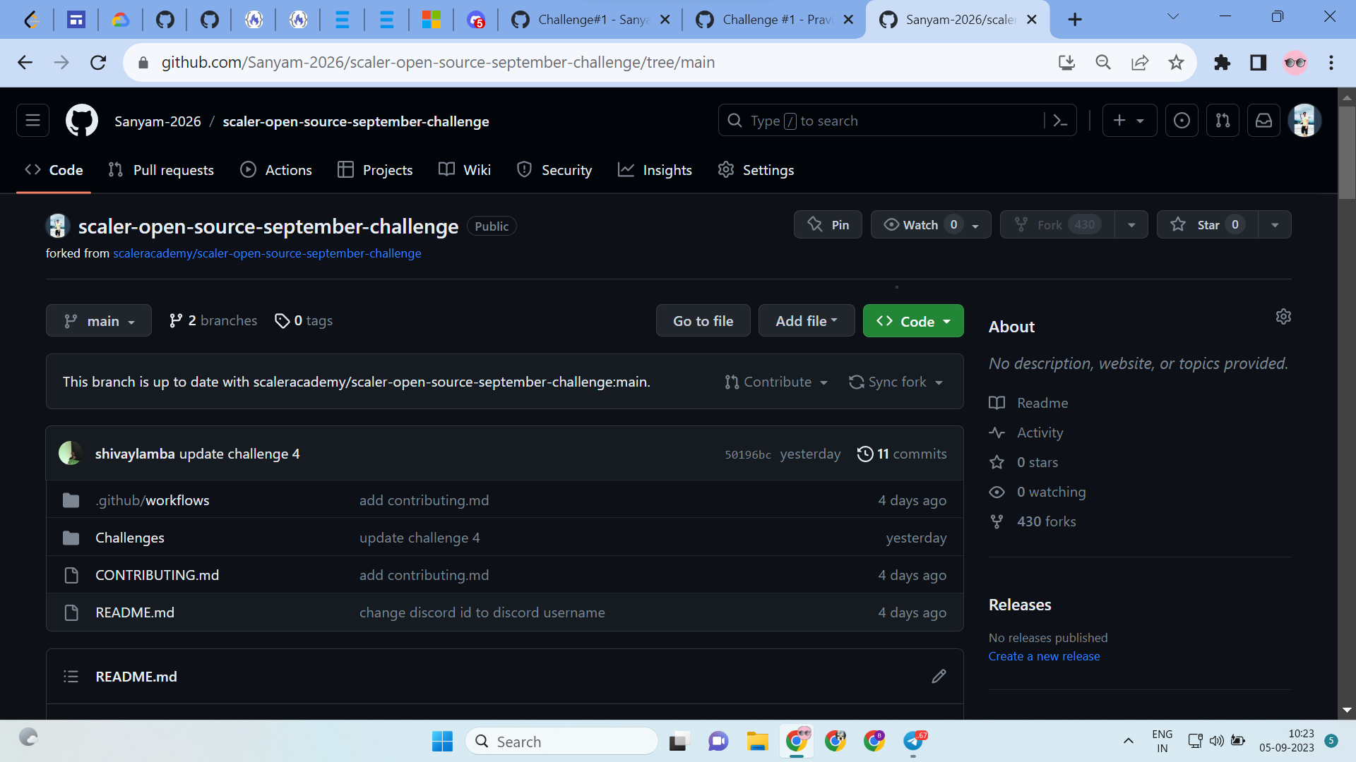 Challenge#1 - Sanyam · Issue #13 · scaleracademy/scaler-open-source-september-challenge · GitHub