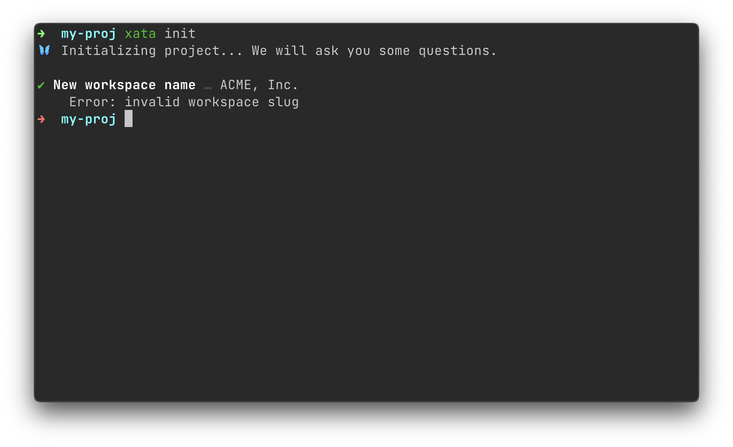 New workspace name is not accepted by the CLI · Issue #468 · xataio/client-ts · GitHub