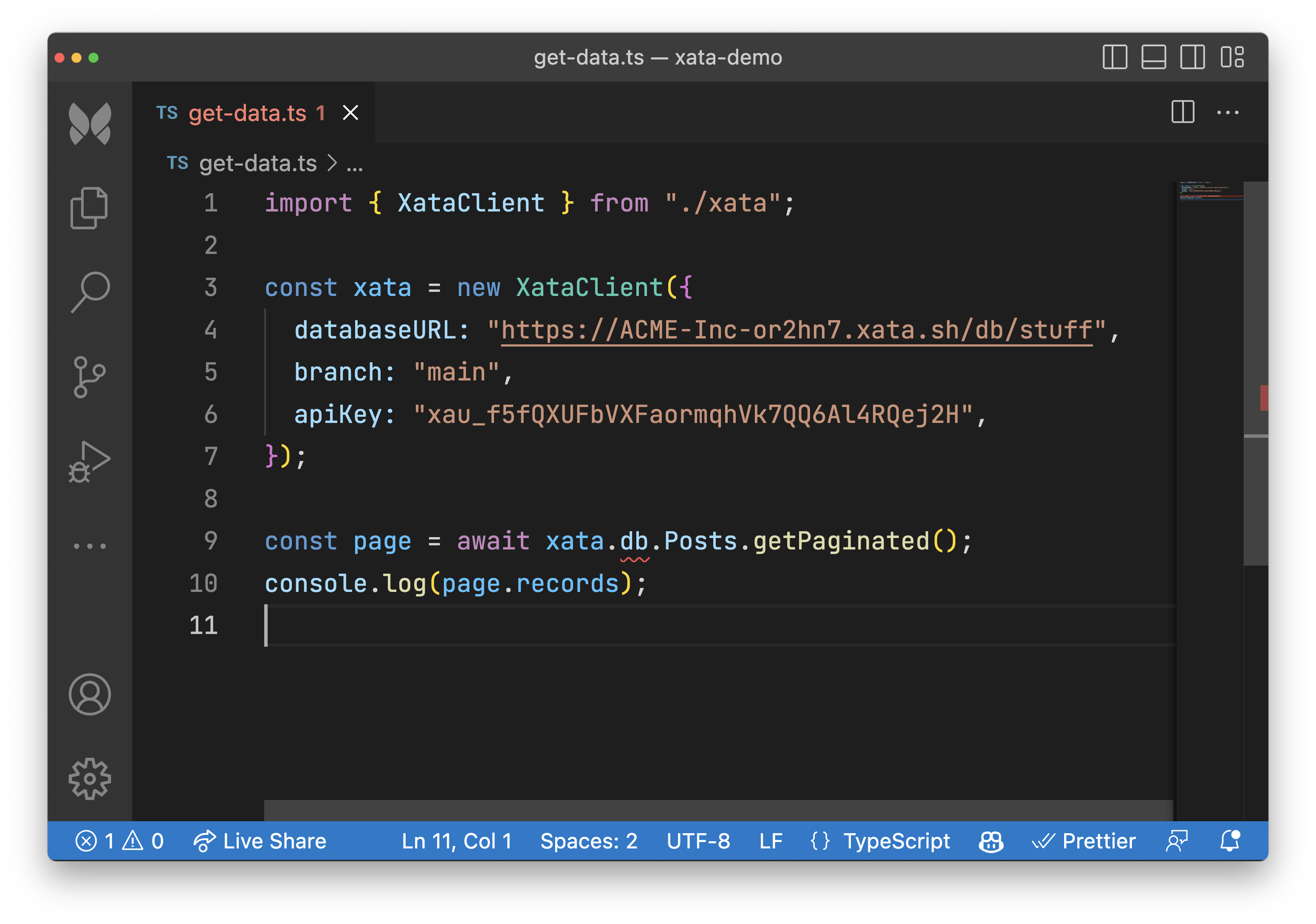 Property 'db' does not exist on type 'XataClient'. · Issue #686 · xataio/client-ts · GitHub