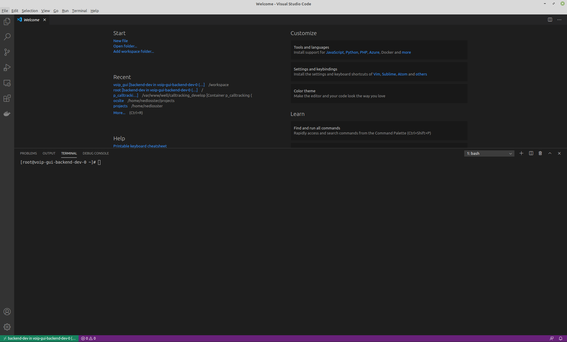 Does not open explorer in pod k8s when I do attach vscode · Issue #3422 ...