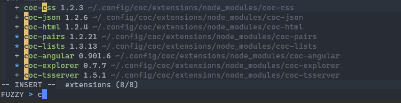 Multiple selection disappear when fuzzy search · Issue #2675 · neoclide/coc.nvim · GitHub