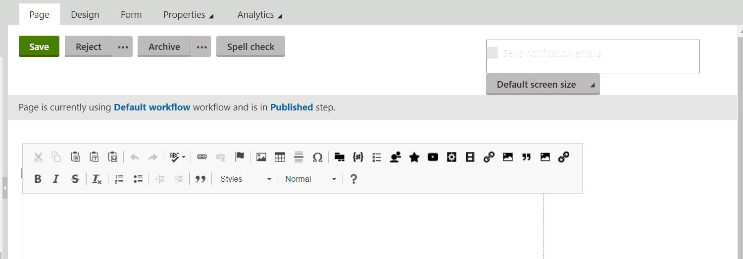 Source Button Is Not Showing On Page But It Is Showing On Design Page 