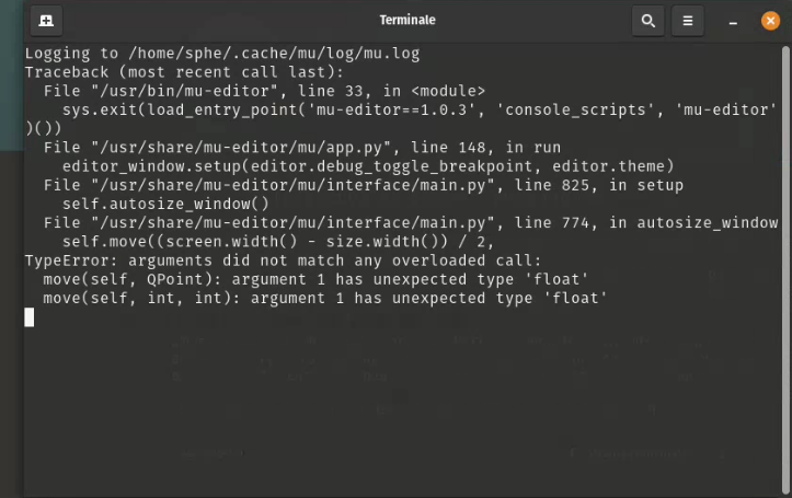 Mu Editor Crashes · Issue 2254 · Mu Editormu · Github 
