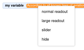 New "hide" menu option for monitors should have a divider line above it ...