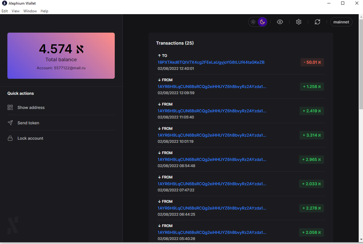 money transaction · Issue #125 · alephium/desktop-wallet · GitHub