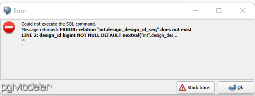 Error in Diff script · Issue #1674 · pgmodeler/pgmodeler · GitHub