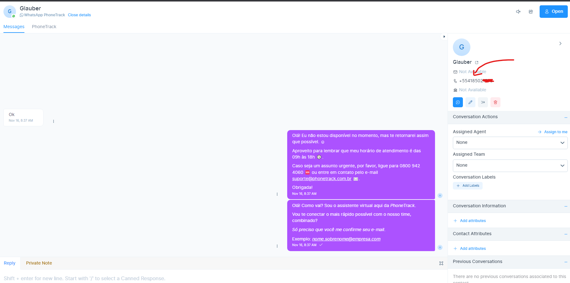 Duplicate conversations and contacts (WA and Brazil numbers) · Issue #5840 · chatwoot/chatwoot ...