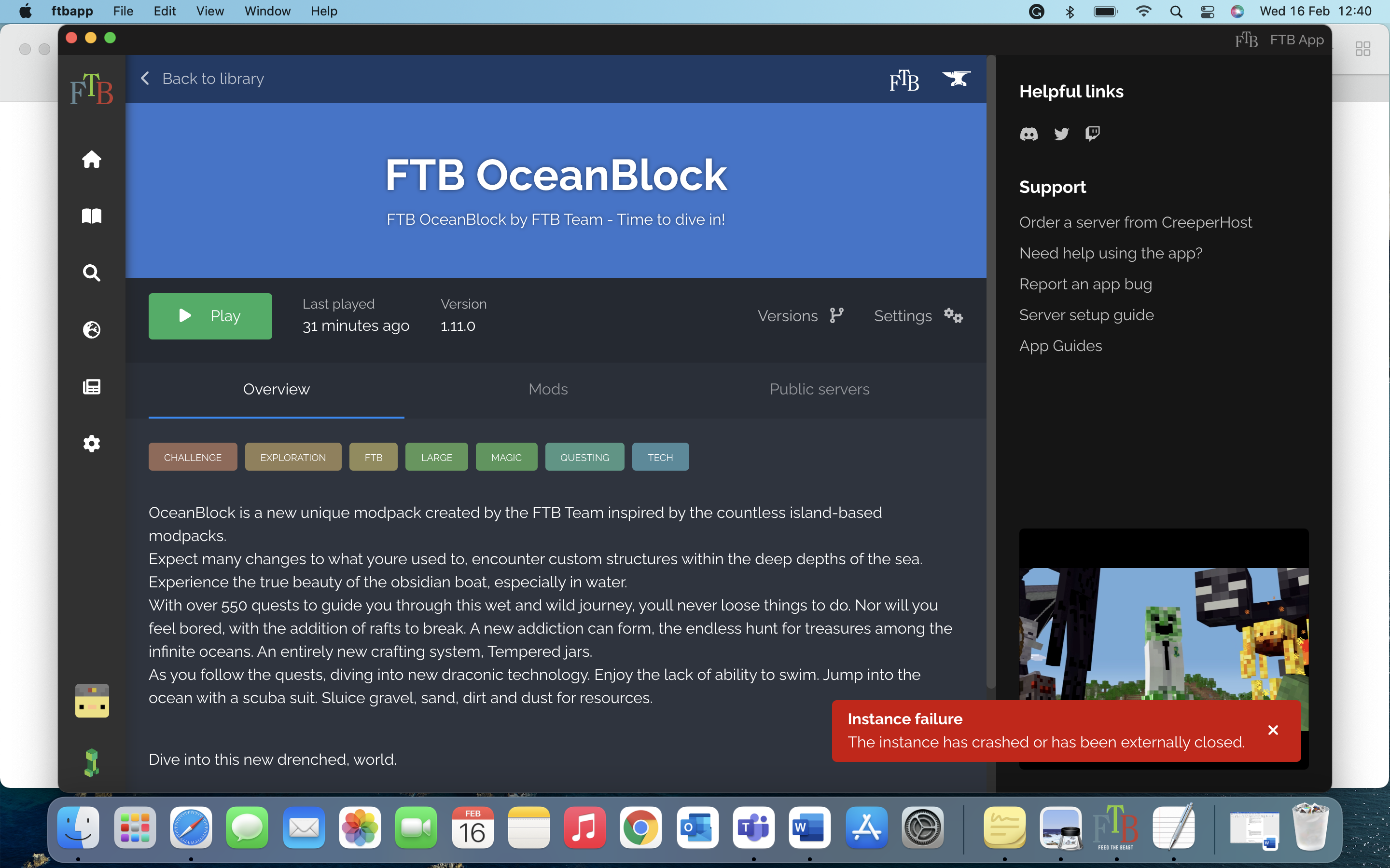 [Bug]: Not opening any mods says instance failure and is externally closed · Issue #477 ...