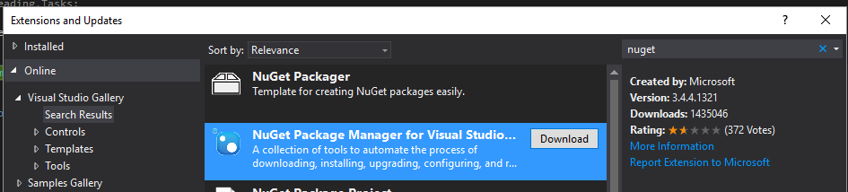 AI NuGets cannot be installed in VS 2015 · Issue #897 · microsoft/ApplicationInsights-dotnet ...