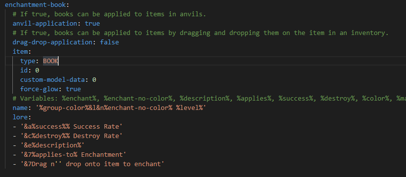 force-glow for enchantment book not working · Issue #3168 · GC-spigot ...