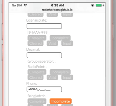 positionCaretOnClick doesn't work on iOS · Issue #1891 · RobinHerbots/Inputmask · GitHub