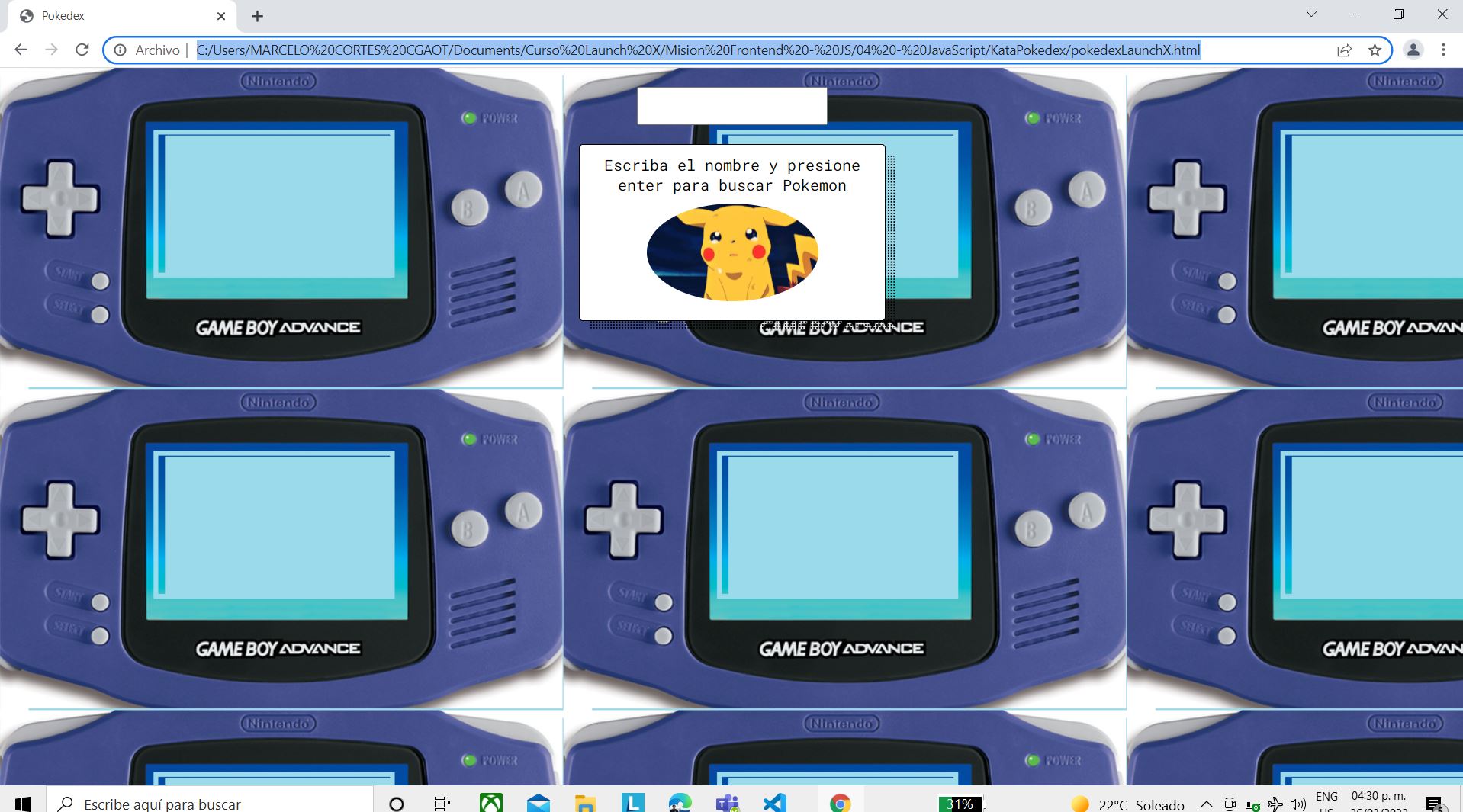 Acerca de fondo en el pokedex · LaunchX-InnovaccionVirtual FrontEnd ...