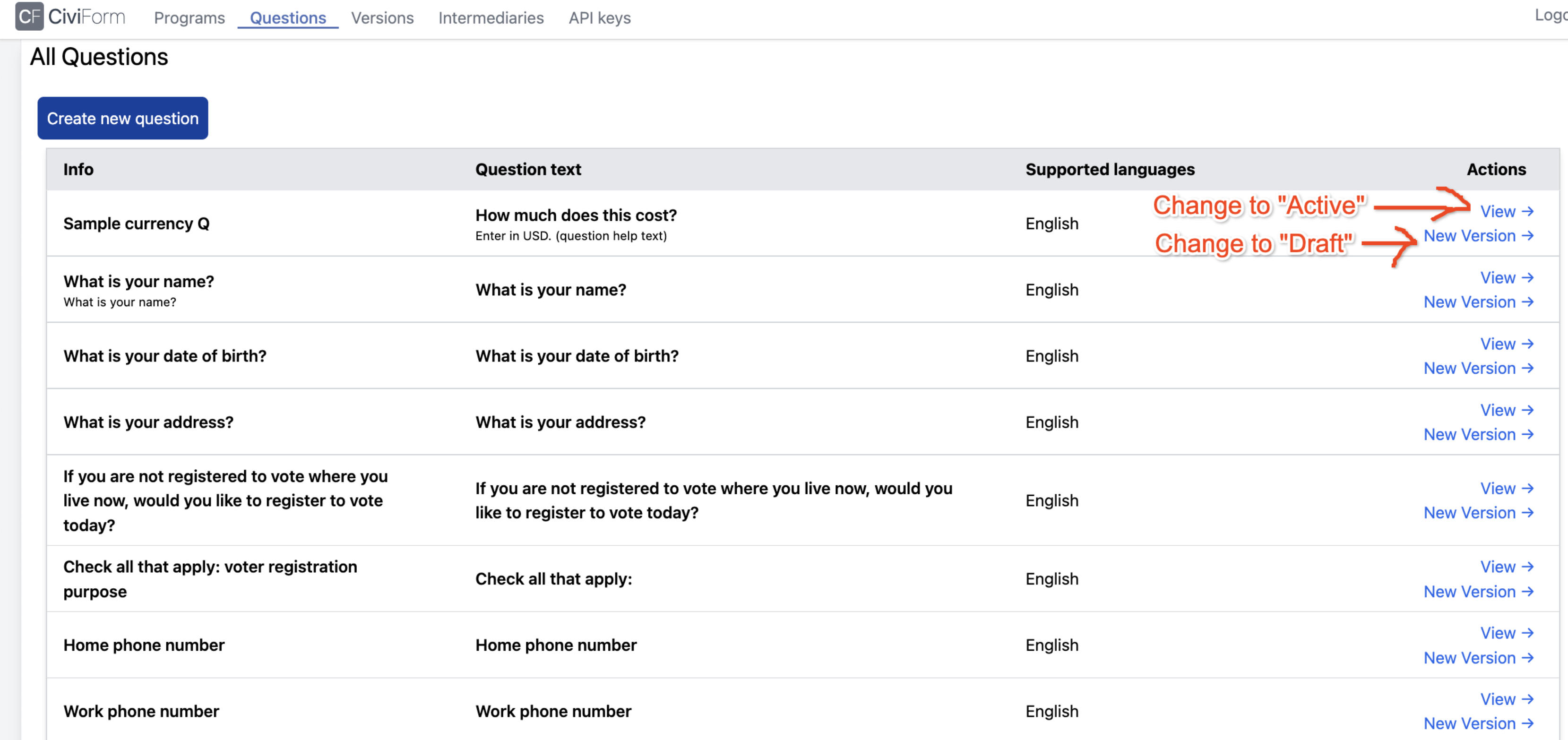 CiviForm admin UX: update layout of questions tab · Issue #3033 · civiform/civiform · GitHub